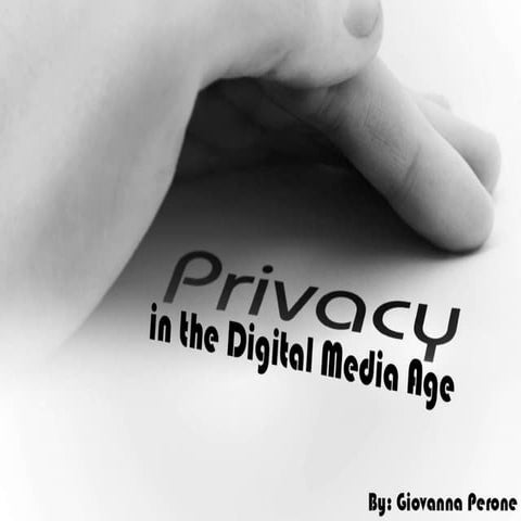 Privacy in the digital media age | PPTX