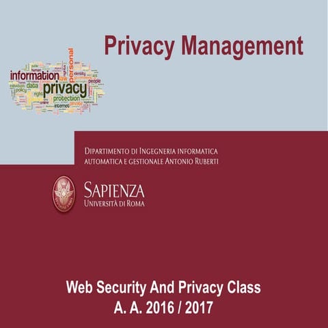 Privacy Management | PPT