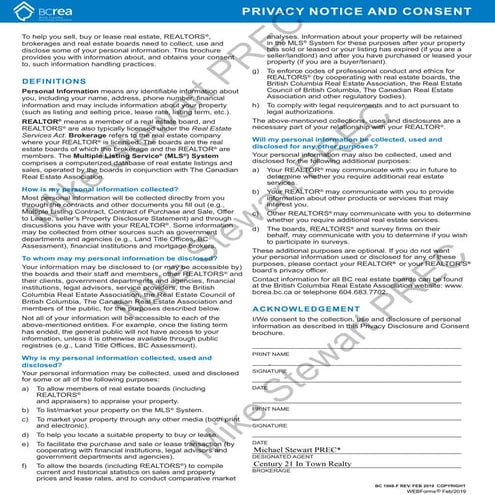 Privacy noticeandconsent (3) | PDF | Real Estate Industry | Industries