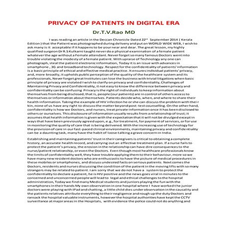 PRIVACY OF OUR PATIENTS IN DIGITAL ERA | DOCX