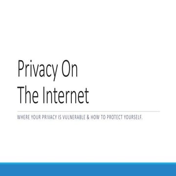 Internet privacy the internet never forgets | PPT