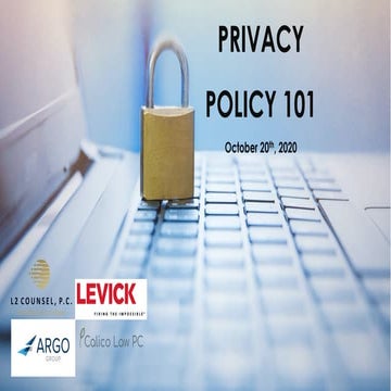 Privacy Policy 101 | PPT