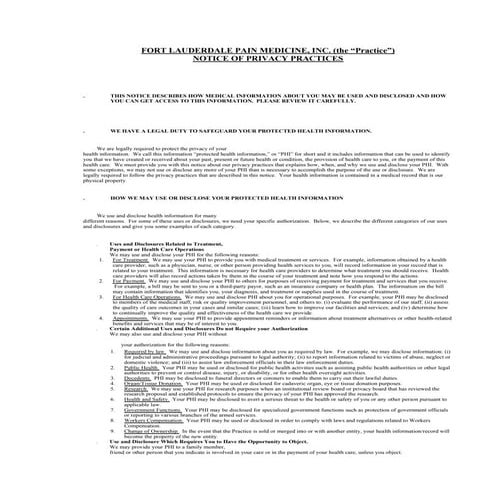 Privacy Practices Notice | PDF
