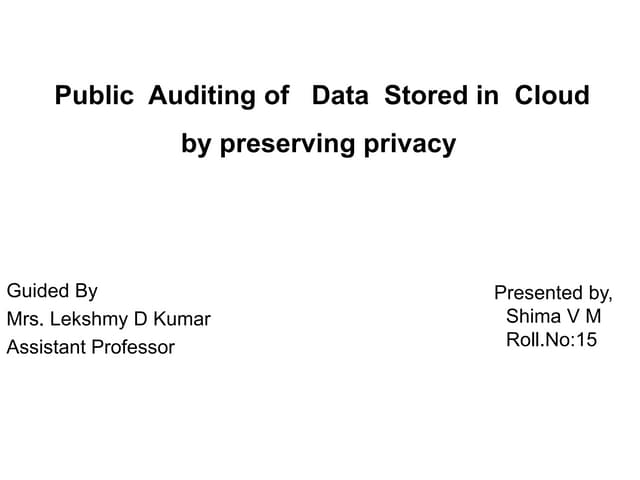 Cloud Auditing | PDF