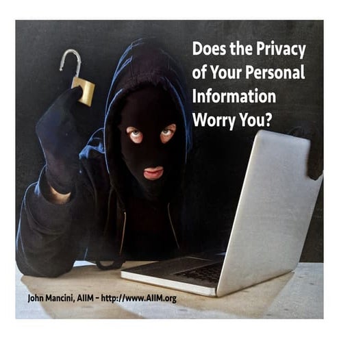 Does the Privacy of Your Personal Information Worry You? | PDF