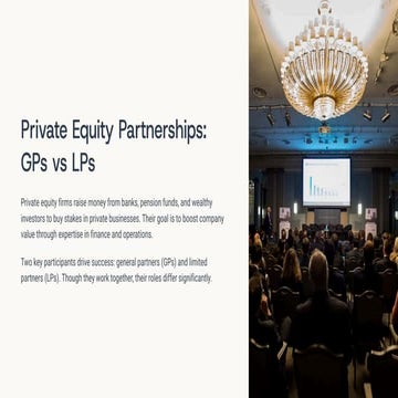 General Partners vs. Limited Partners in Private Equity | PDF