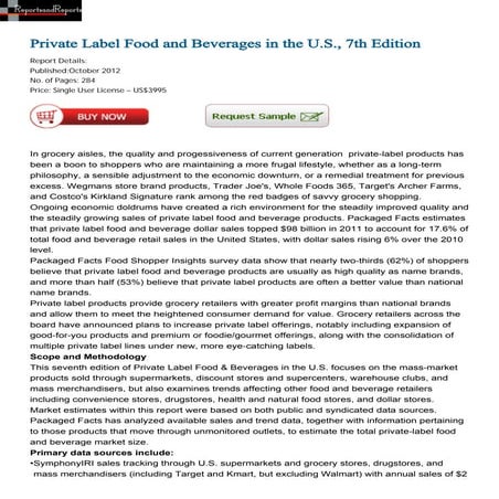 Frozen Foods in the U.S., 4th Edition | PDF