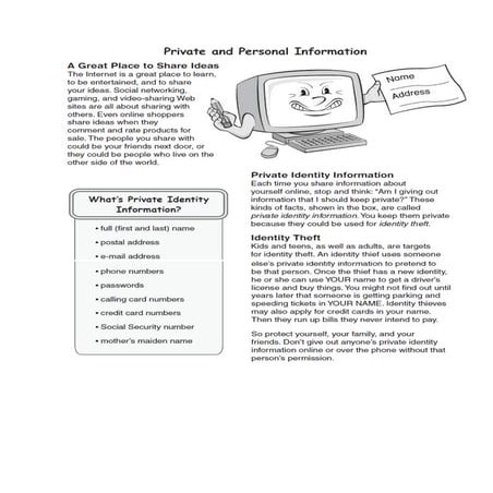 Private and personal information | PDF