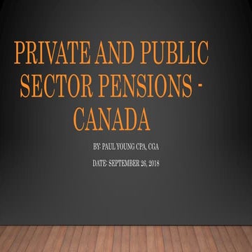 Pension Crisis - Canada - Defined Benefit Plan vs Defined Contribution ...