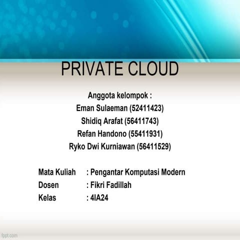 Model Penyebaran Cloud | PPTX