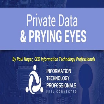 Private Date and PRYING Eyes - Talking Cybersecurity at After Work ...