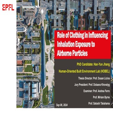 Role of Clothing in Influencing Inhalation Exposure to Airborne ...