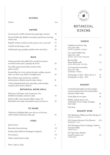 Menu Le Vogue | PDF | Food & Drink