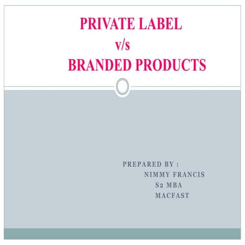 retailing-private label | PPTX