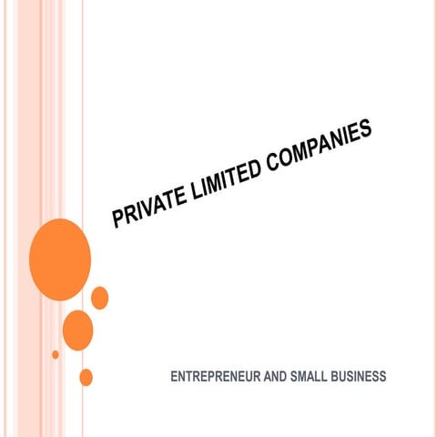 Private limited companies | PPTX