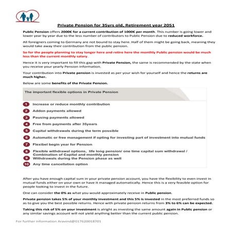 Private pension for 35yr old guh | PDF