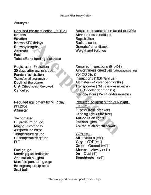 Ifr quick reviewsheets pilot cafe | PDF