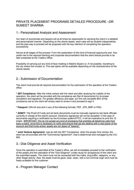 The guide-about-private placement-program | PDF