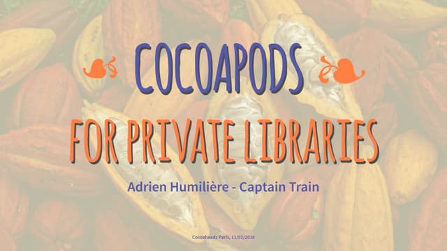 Cocoapods For Private Libraries Ppt 6546