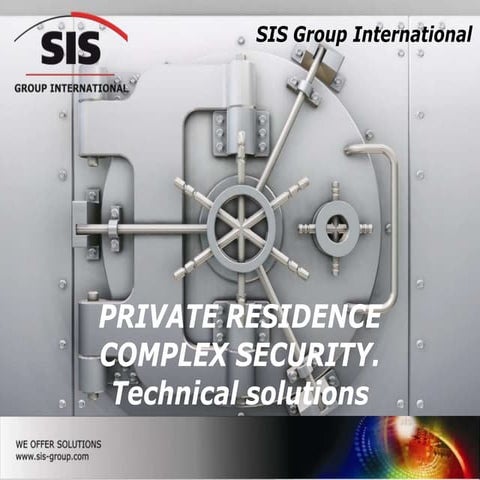 Private residence complex security. Technical solutions | PPTX