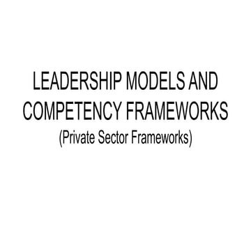 Private Sector Frameworks leadership models .pptx