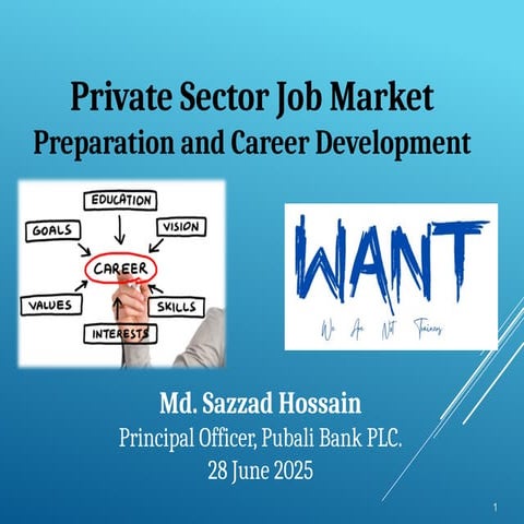 Private Sector Job Market an Prepare for This. | PPTX