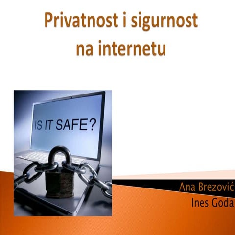 Privatnost i sigurnost na internetu | PPTX