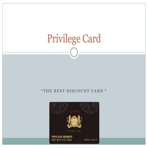 Privilege card slides | PPTX