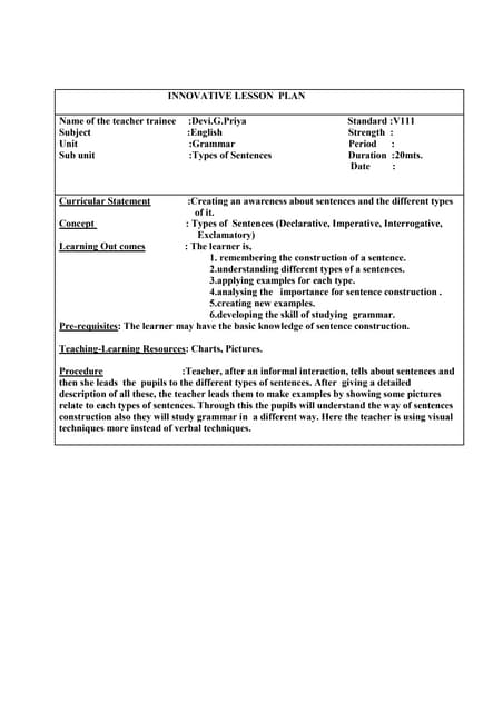 Figurative Language lesson plan | DOCX