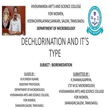 Dechlorination and it's type | PPTX