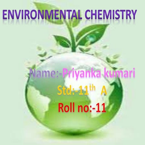 Introduction to environmental chemistry | PDF
