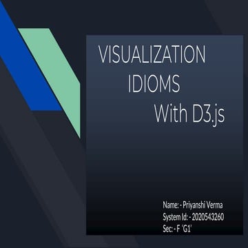 Visualization Idioms with D3.js