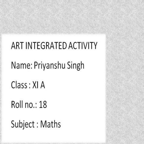 Priyanshu Singh class 11 A Roll No. 18 | PPT