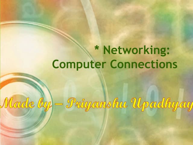 Networking Computer Connection Ppt Computer Networking Computing 2989