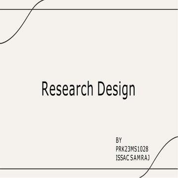 Research design | PPT
