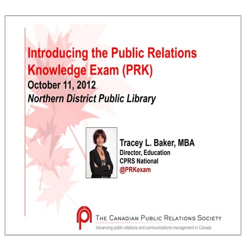 Introducing the Public Relations Knowledge (PRK)™ Exam | PDF ...