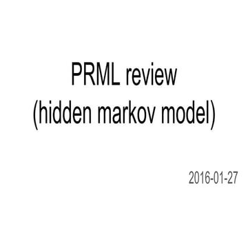hidden markov model | PPTX