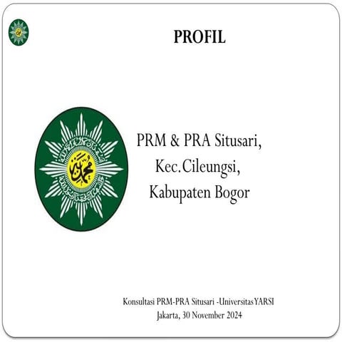 PROFIL LENGKAP PRM SITUSARI PENGURUS RANTING | PPTX