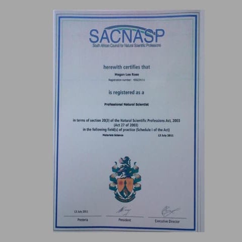 Megan Rose, Pr.Sci.Nat. | PDF