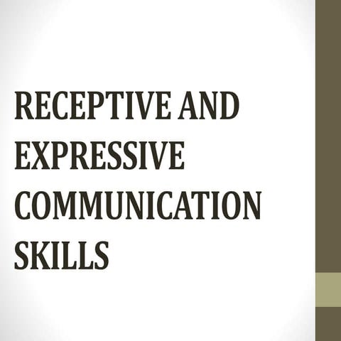 Receptive and Expressive Communication | PPTX