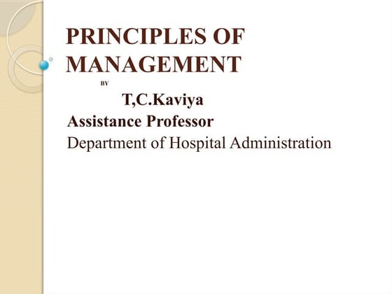 14 principles of management | PPT