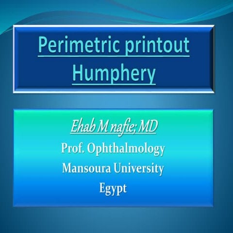 Humphry visual field analysis | DOCX