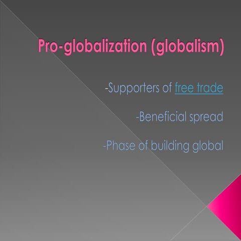 Pro Globalization (Globalism) | PPT