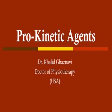 Pro-Kinetic Agents | PDF