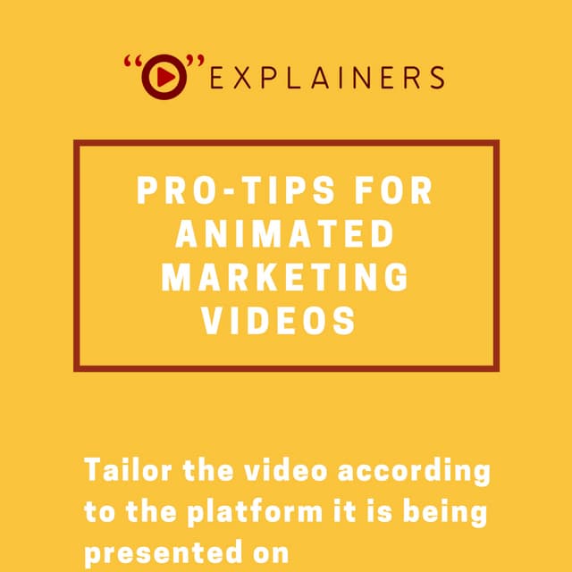 Pro tips for animated marketing video | PDF