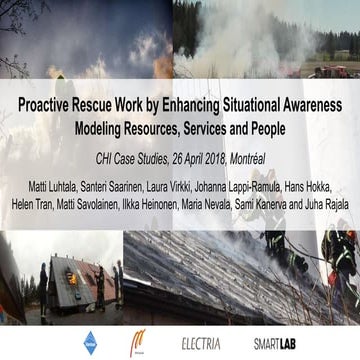 Proactive Rescue Work by Enhancing Situational Awareness: Modeling ...