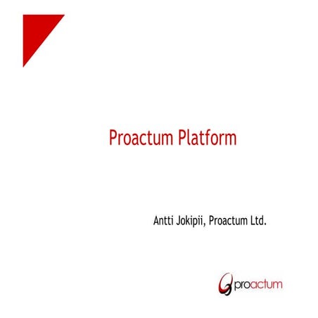 Proactum Platform Annti | PDF