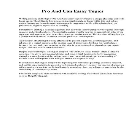 Pro And Con Essay Topics.pdf