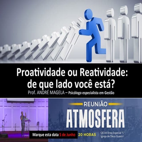 Proatividade ou Reatividade: de que lado você está - Psicólogo André ...