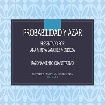 Azar y probabilidad | PPTX